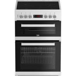 Free standing Electric Cooker Beko, 60cm wide, double oven with ceramic ...